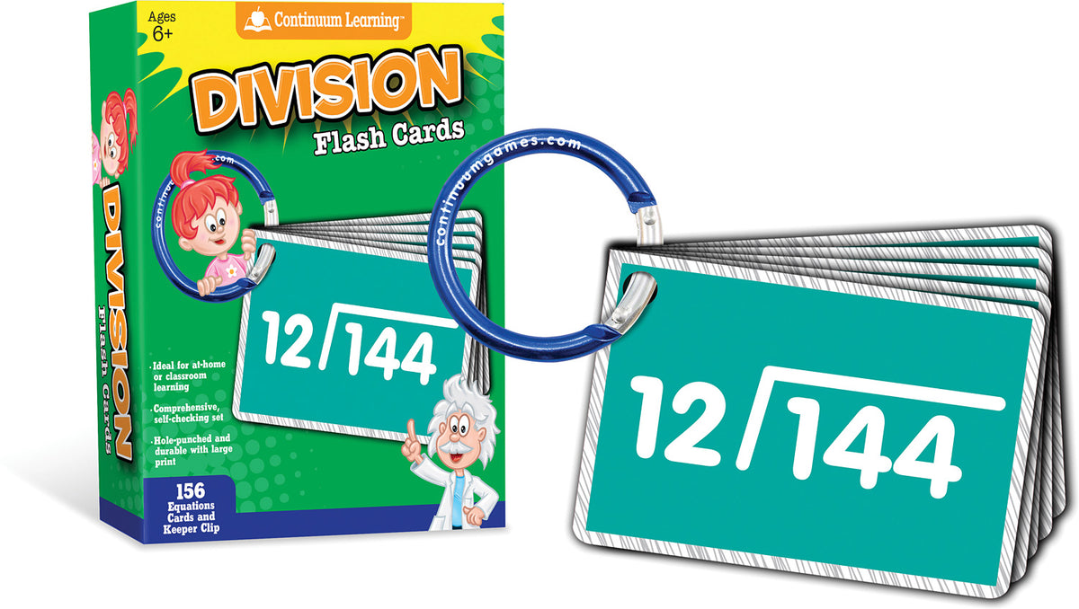 Division Flash Cards - Continuum Learning – Continuum Games